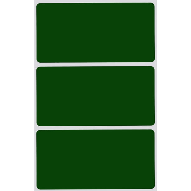 Royal Green Rectangular Color Coding Stickers Name Tag Labels 4" x 2 ...