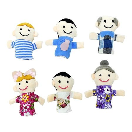 A Family Of Finger Puppets A Family Of Six Finger Puppets Finger Dolls ...