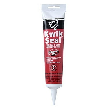 Dap 18526 Kwik Seal Plus Kitchen and Bath All-Purpose Adhesive Caulk, 5 ...