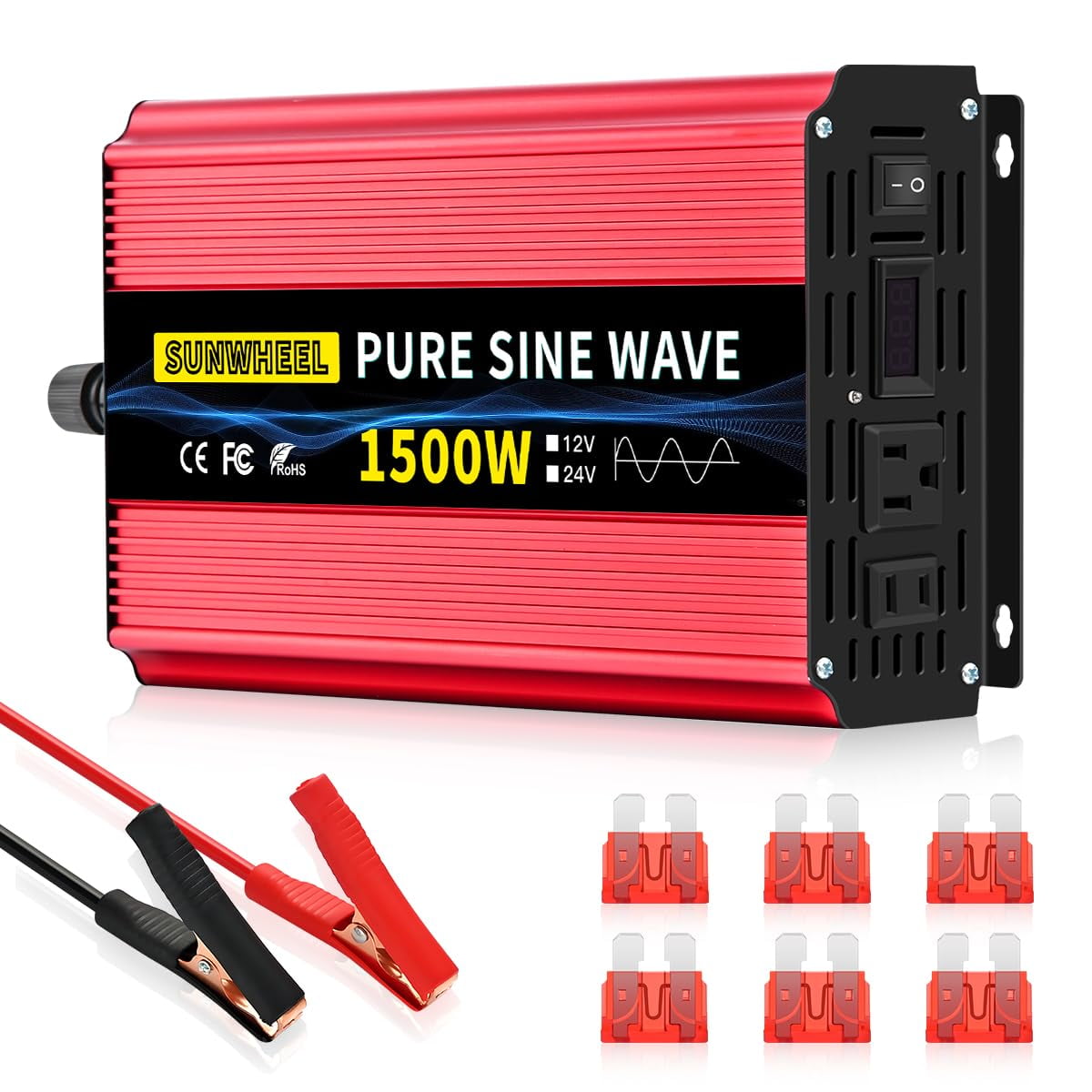 Click here for Sunwheel 1500w Pure Sine Wave Inverter  12v Dc To... prices