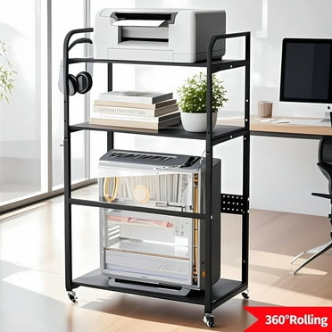 JRHRXXY Desktop Printer Stand,File Rack,Multi-Purpose Storage Shelf,for ...