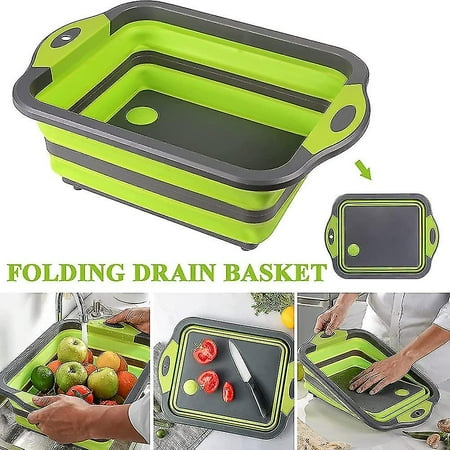 Multifunctional Foldable Chopping Board With Integrated Strainer ...