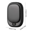 2026 New Fans 2-in-1 Rechargeable Hand Warmer Power With Digital ...
