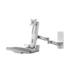 Amer Networks Sit-Stand Swing Arm Wall Mount Computer Workstation ...