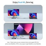 Free Shipping! fairikabe DisplayPort to Dual DisplayPort Splitter ...