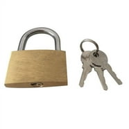 "Topzone 25mm 1"" Solid Brass Keyed Padlock, 2 Keys Included (Set of 2 ...