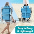 Ktaxon Lightweight, Tall Beach Chair/Backpack, 220lbs Weight Capacity ...