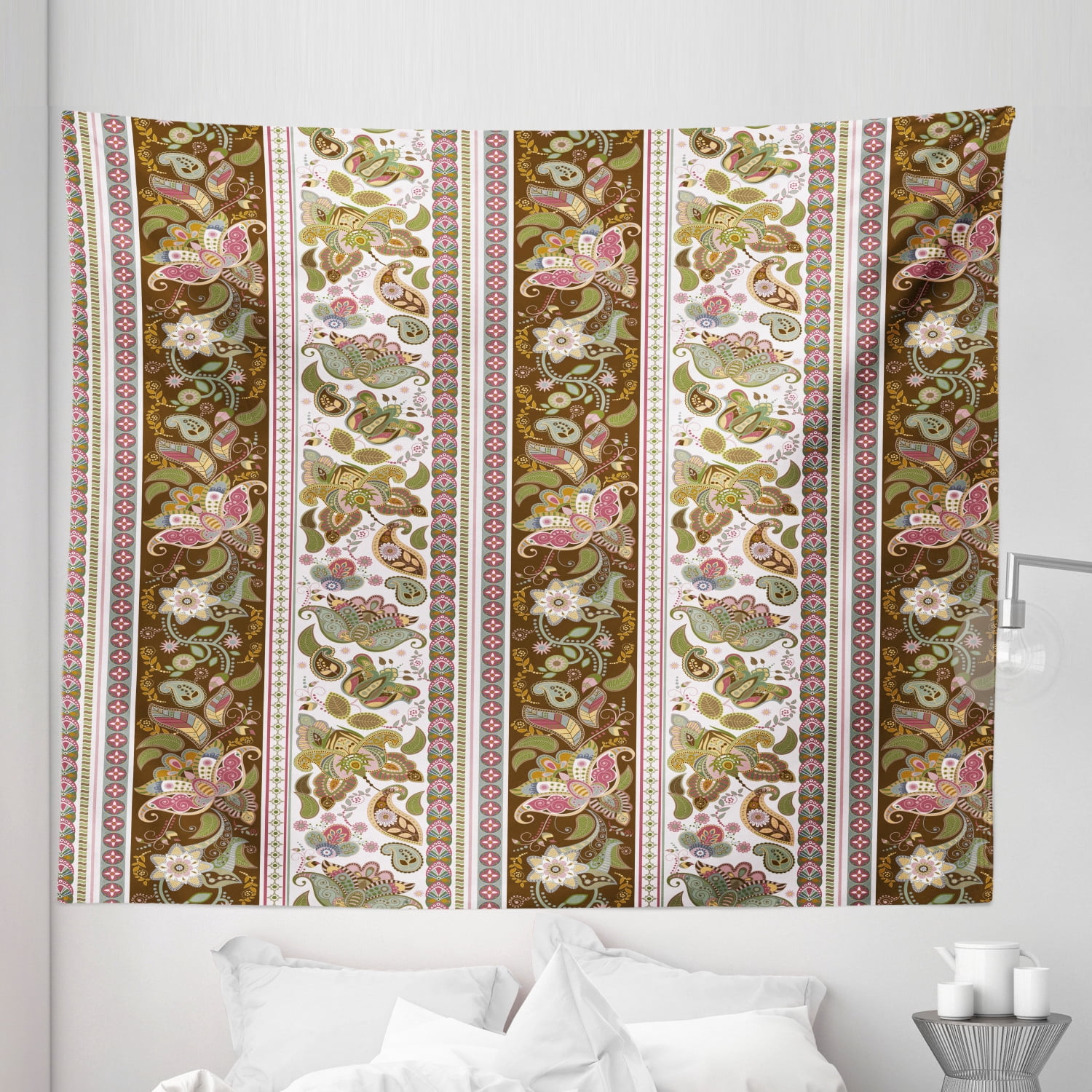 Orient Tapestry, Middle Eastern Persian Floral Pattern with Paisley ...