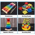 9-Piece Wooden Toddler Learning Set – Montessori Musical & Educational ...