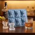 AHGQT Mini Highland Cow Ice Cube Mold, 3D Cute Silicone Ice Tray for ...