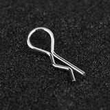 50 Pieces Universal RC Body Clips Car Clips Silver Stainless Steel R ...