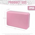 BESTSKY 2026 New 2 Pcs Yoga Blocks, 9"X6"X3" Foam Blocks Yoga Props for ...