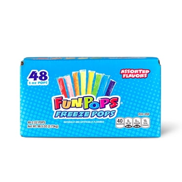 Fun Pops Fruit Flavored Freezer Pops, 2.5 oz, 36 Count - Walmart.com