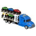 Vokodo 20 Inch Toy Semi Truck and Trailer with Lights, Sounds, and 6 ...