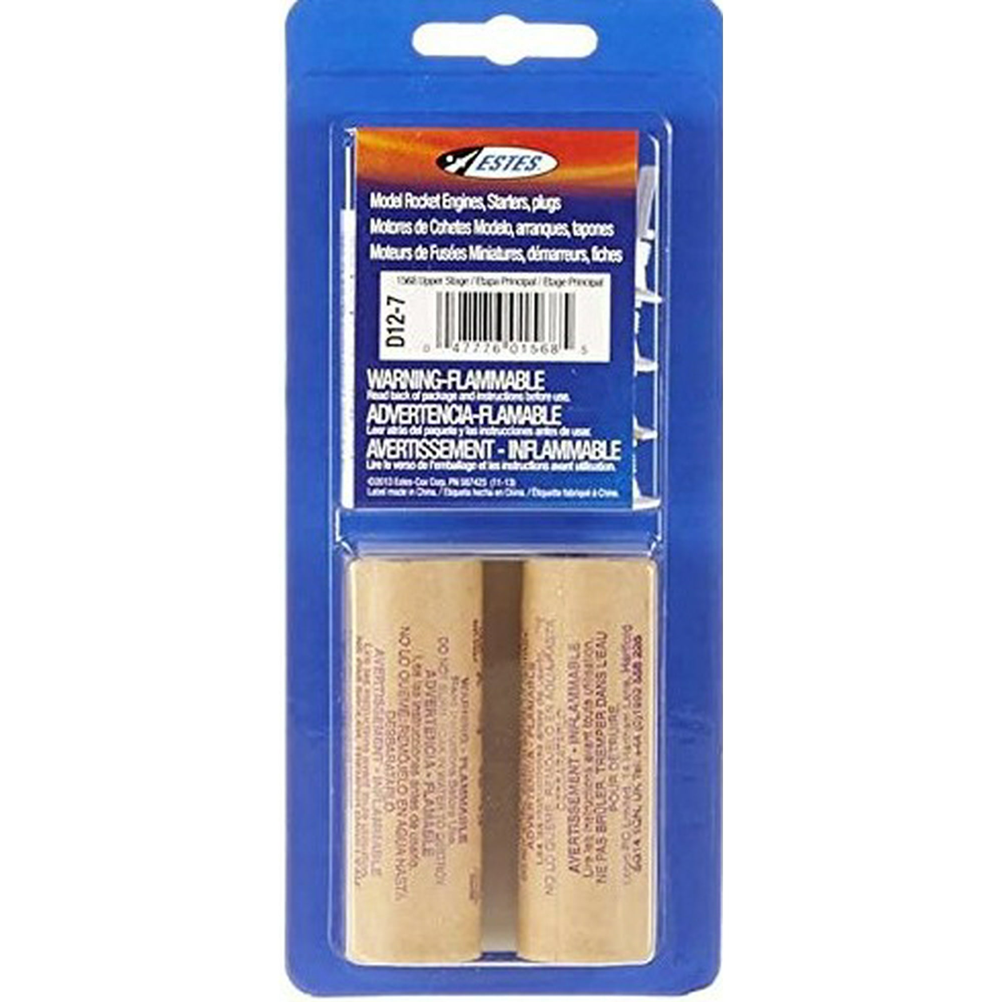 Click here for Estes Rockets Est1568 1568 D12-7 Std D Engine (2) prices