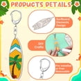 24 Blank Wooden Surfboard Keychains DIY , 12 Styles, Summer Party ...