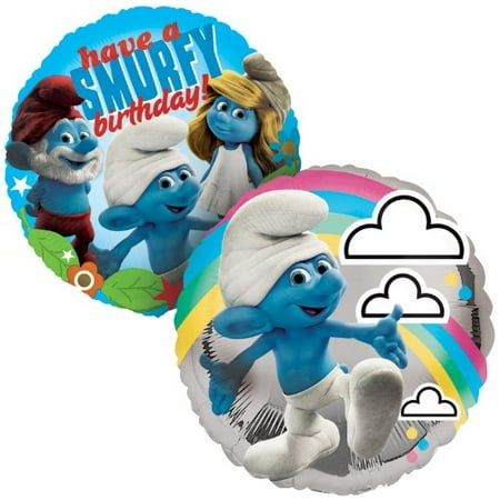 Smurfs 'Have a Smurfy Birthday' Foil Mylar Balloon (1ct) | Walmart Canada