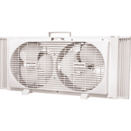 "Shinic 9"" Dual Twin Window Fan, 3-Speed, with Bug Screen, Adjustable ...