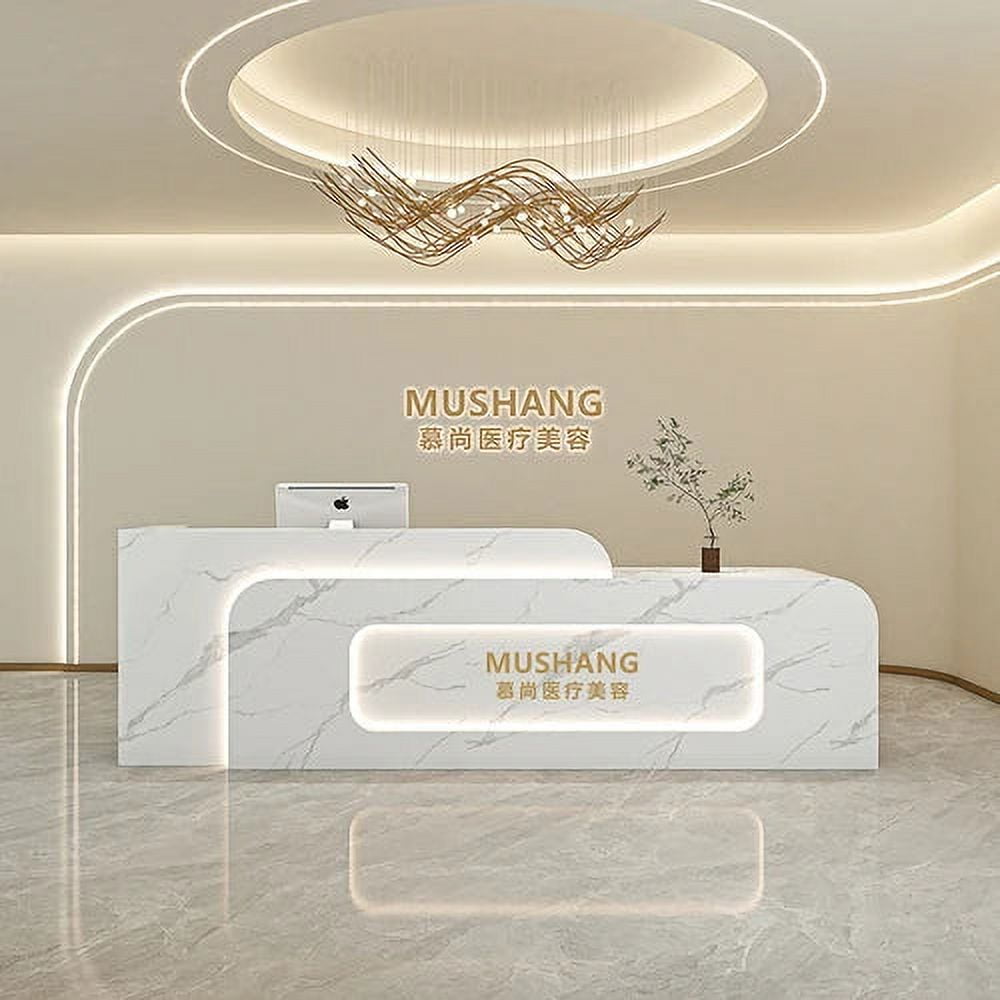 Gaming Reception Desk Counter Podiums Front Vanity Service Desk Study ...