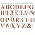 1pc Vintage Classic Rustic Metal Wall Art - 12" Tall Slim Letter A-Z ...