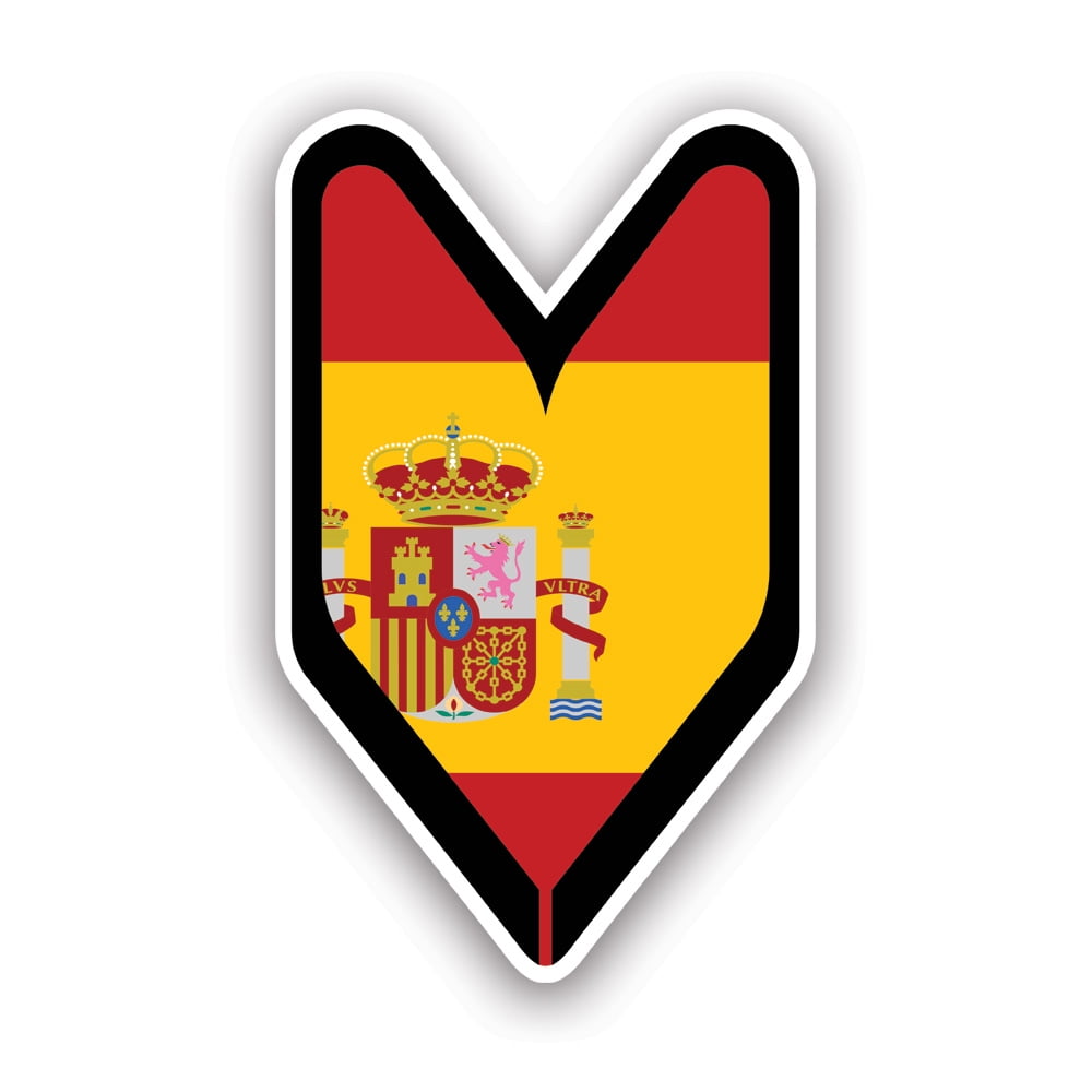 Spanish Driver Badge Sticker Decal - Self Adhesive Vinyl - Weatherproof ...