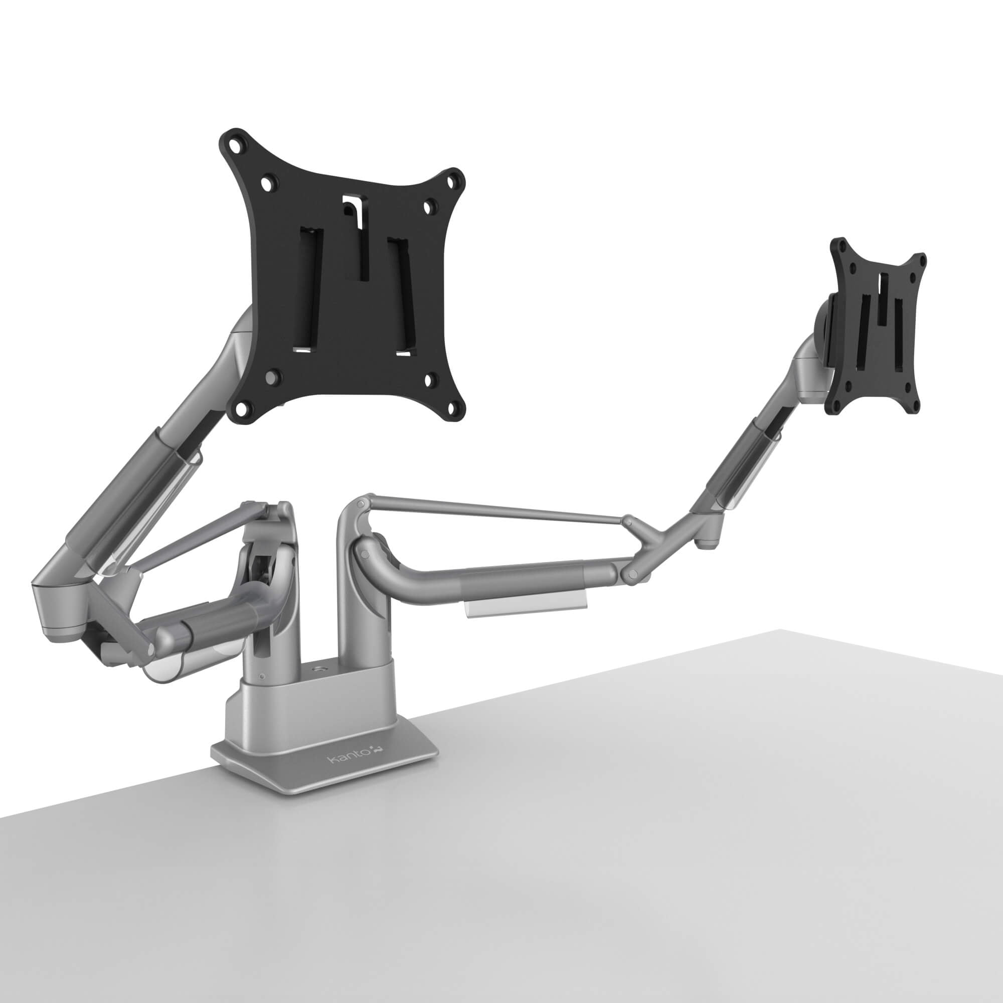 Kanto Dual Arm Desktop Monitor Mount, Silver - Walmart.com - Walmart.com