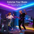VIPLIKE 130ft LED Strip Lights,Color Changing Music Sync with Remote ...