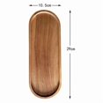 4Pack Wood Serving Trays 11.5x4Inch Charcuterie Boards Oval Wooden ...
