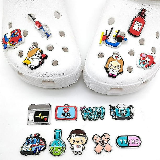 21 Pcs Medical Combination Theme Crocs Shoes Charms Cute Cartoon Style ...