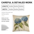 Blue Hydrangeas Pillow Case 18"x18" Delicate Hydrangea Flowers Blooming ...
