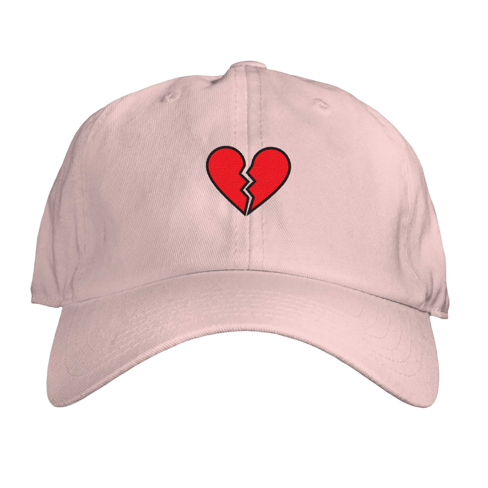 Function - Broken Heart Embroidered Dad Hat - Walmart.com