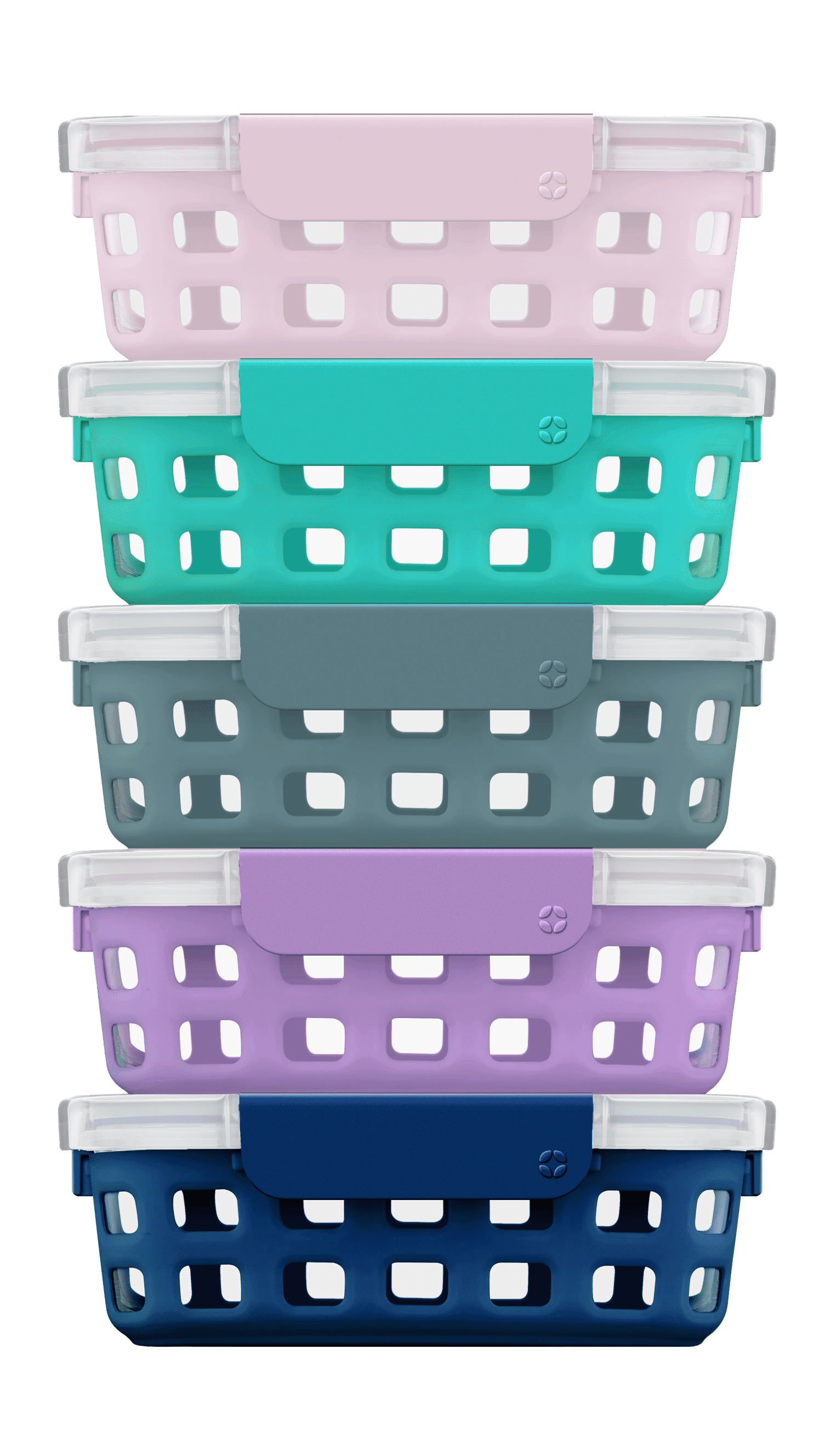 Ello Glass 3.4 Cup 27 Ounce Duraglass Food Storage Meal Prep Container ...