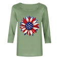 Dolkfu Independence Day Summer Tops for Women 2026 Crew Neck Elbow ...