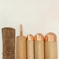 Flints Knapping Tool Set with Pressure Flaker and Three Copper Boppers ...