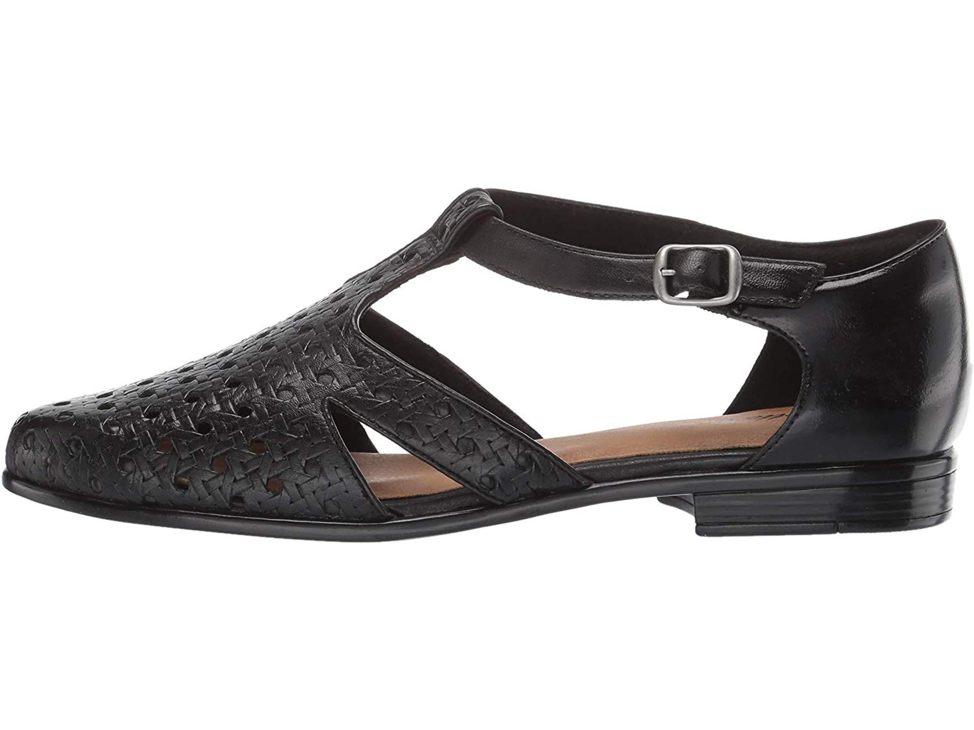 Trotters Womens Leatha Open Weave Leather Closed Toe Casual | Walmart ...