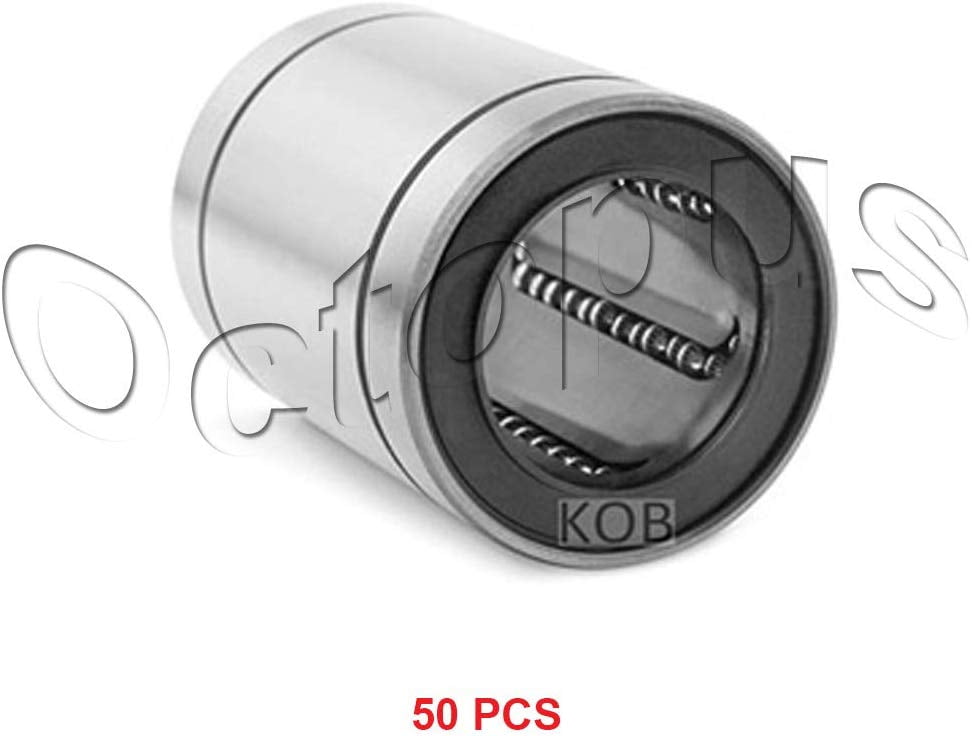 50 PC Premium LM16 UU Metal Shielded Linear Slide Bush Ball Bearing 16 ...