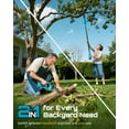 2-in-1 Pole Saws for Tree Trimming, 6 Inch Mini Cordless with Extension ...