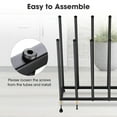 Yescom Portable 6-Pair Boot Rack, Black Metal Organizer, Easy to ...
