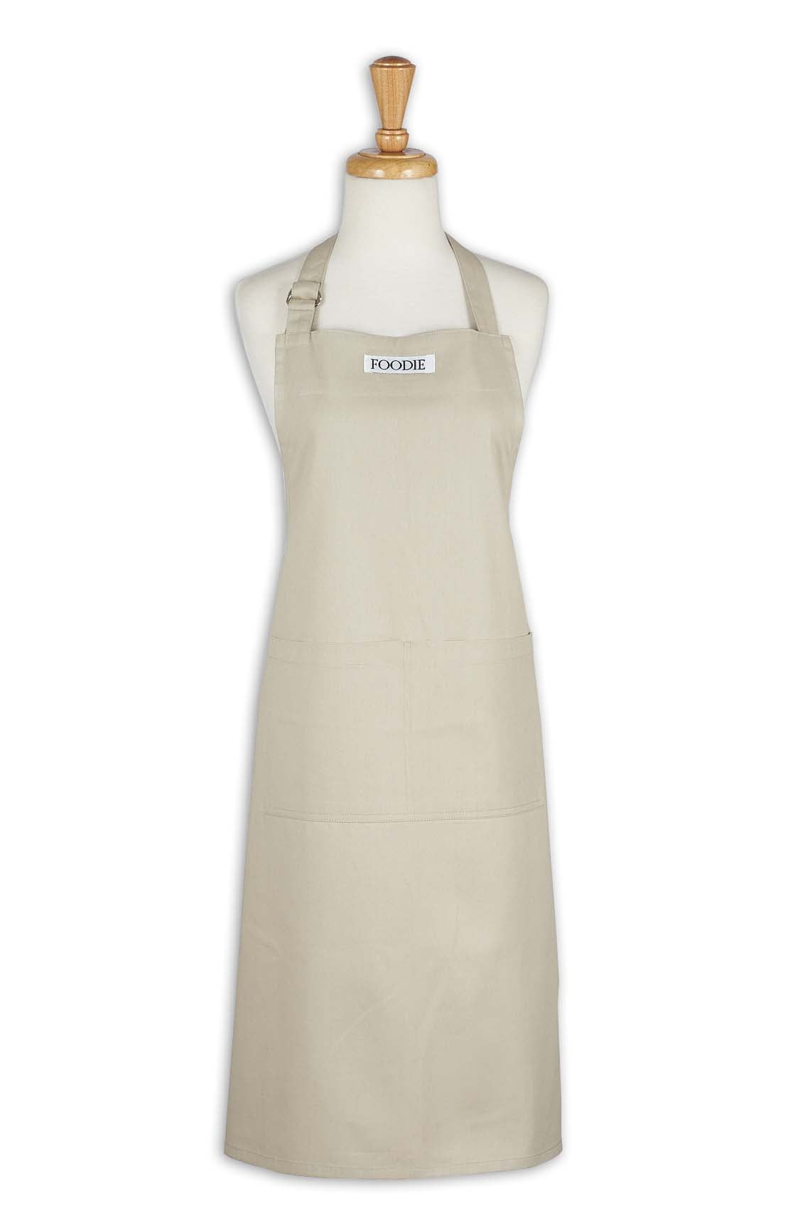 DII Gourmet Chef Chino Kitchen Apron, 36"x26.5", 100% Cotton, Multiple ...