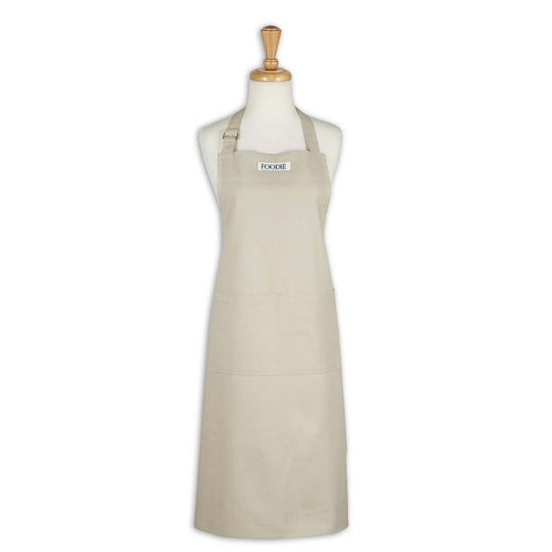 DII Gourmet Chef Chino Kitchen Apron, 36"x26.5", 100% Cotton, Multiple ...