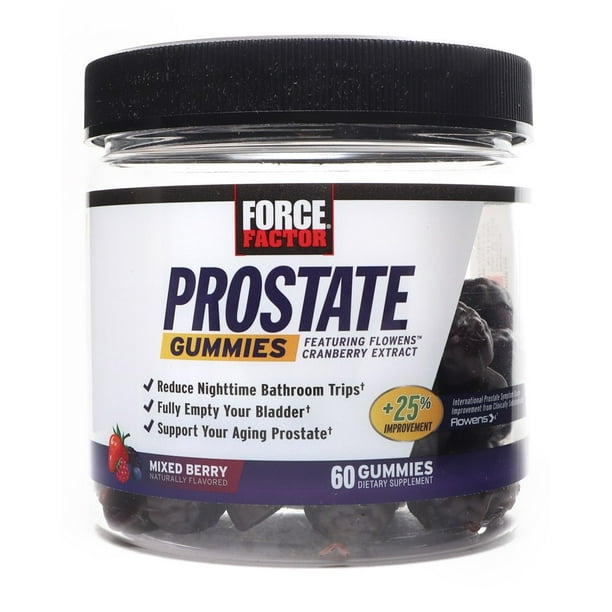 Force Factor - Prostate Gummies with Flowens Cranberry Extract Mixed ...