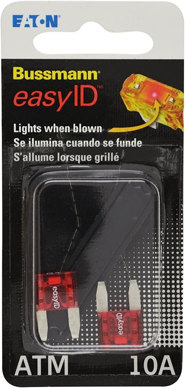 Bussmann BP/ATM-10ID Red ATM 10 Amp easyId Illuminating Fast-Acting ...