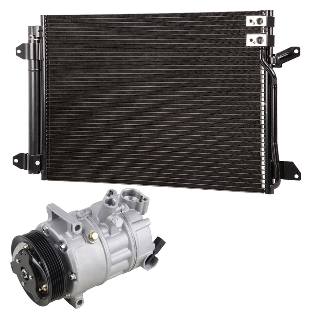 For VW Jetta 2011 2012 2013 2014 AC Compressor w/ A/C Condenser & Drier ...