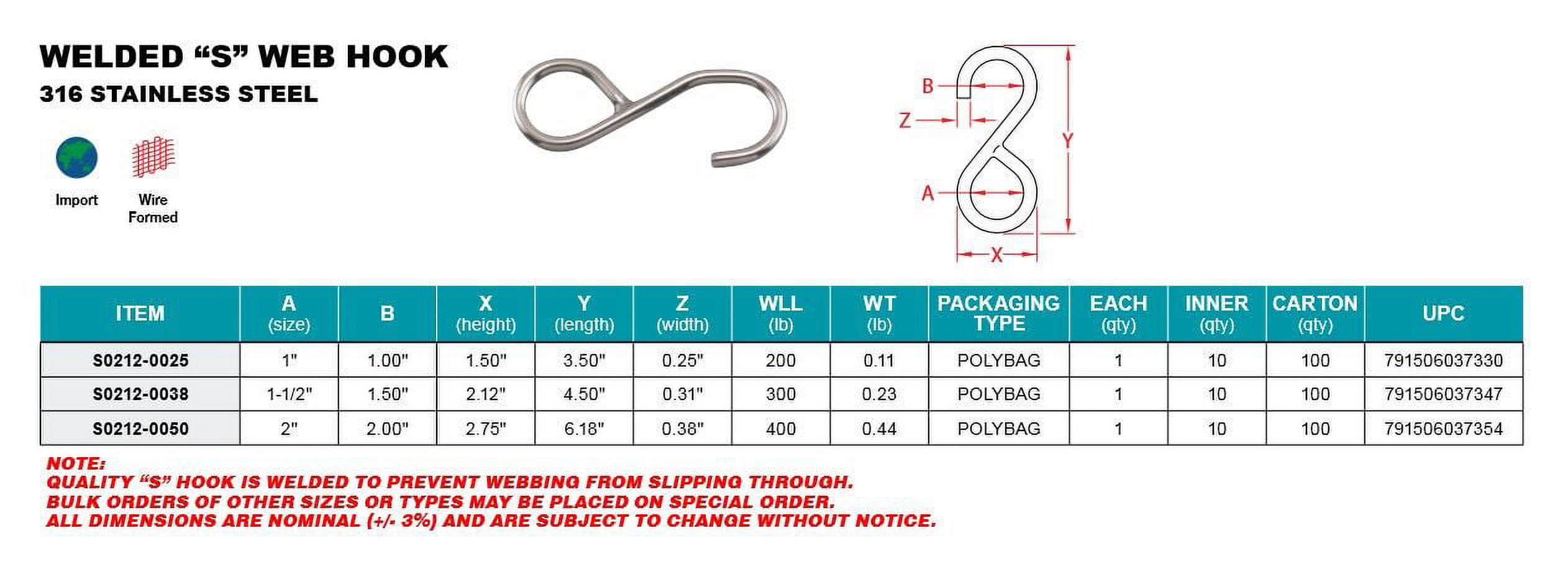 Heavy Duty S Hook China Customized 316 Stainless Steel Welded Tubes ...