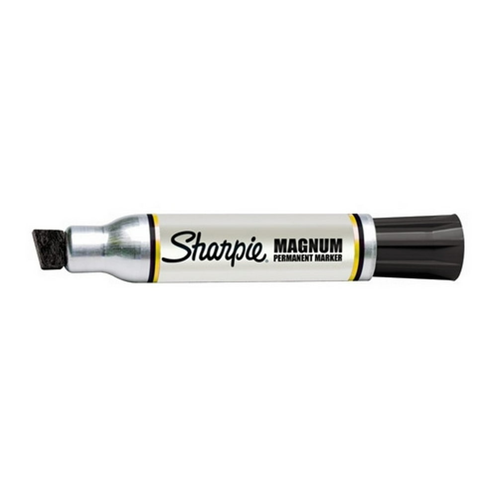 Sharpie Magnum 5/8" Wide-Tip Black Markers (12 Per/Case) - Walmart.com ...