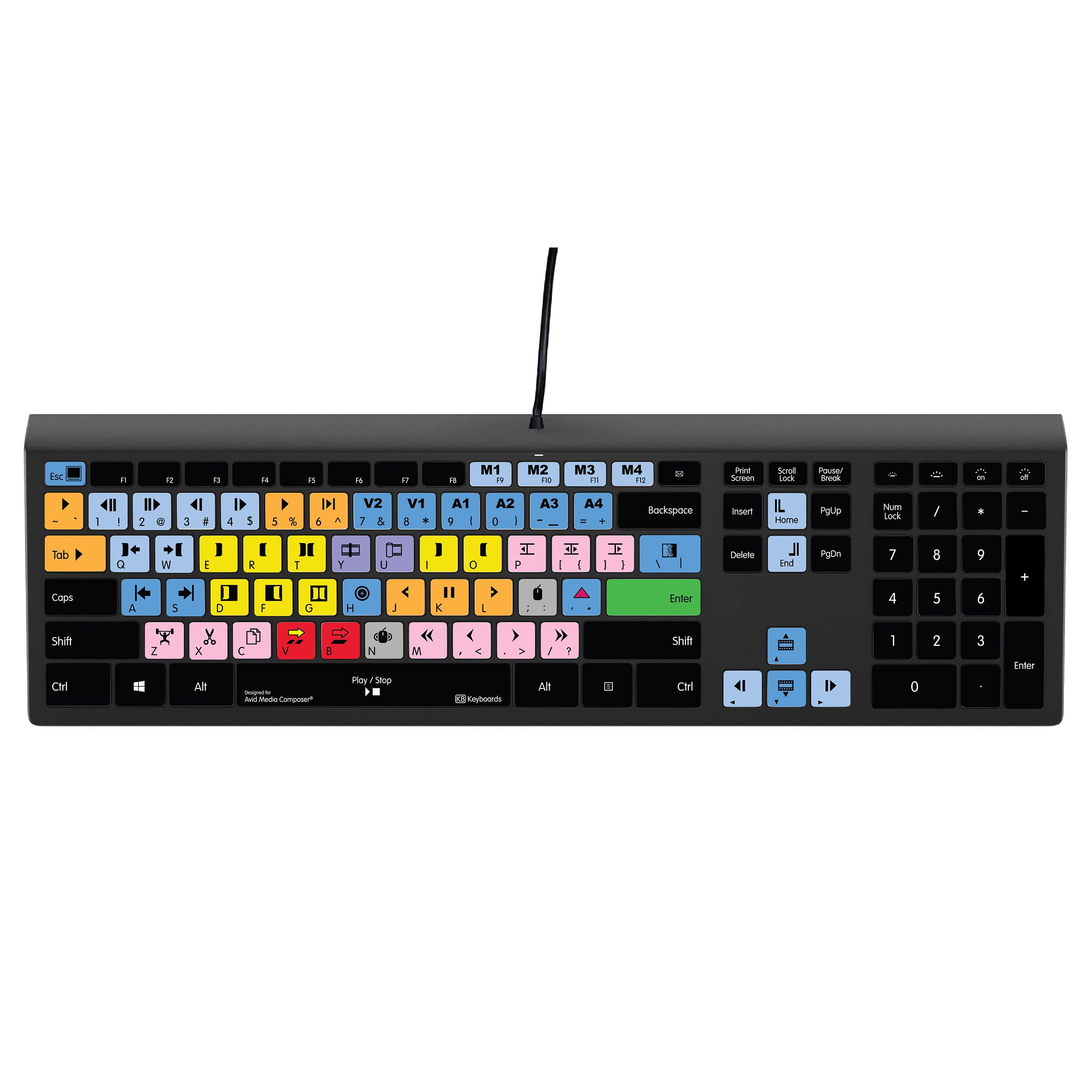 Avid Media Composer Backlit Keyboard - Windows - US - Walmart.com
