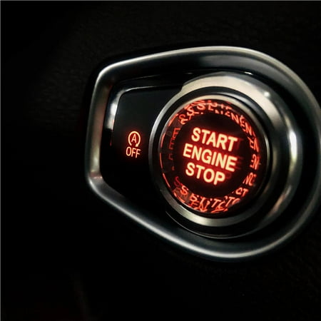 ABS Car Start Button Cover Smooth Cover for BMW Engine Ignition Start ...