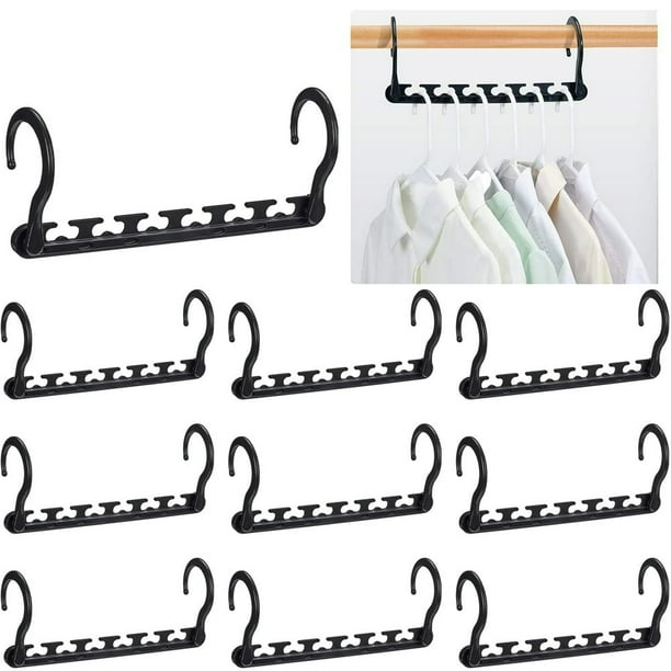 EASTIN 10 Pack Magic Hangers Wardrobe Clothing Hanger Organizer Multi ...