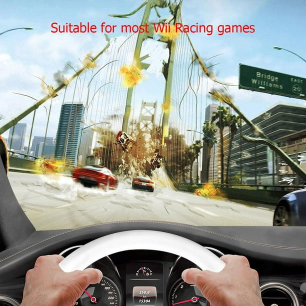 Steering Wheel for Mario Racing Games Remote Controller (White ...