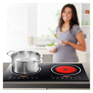Free Shipping! Aobosi 1800W Double Electric Induction Cooktop Stovetop ...